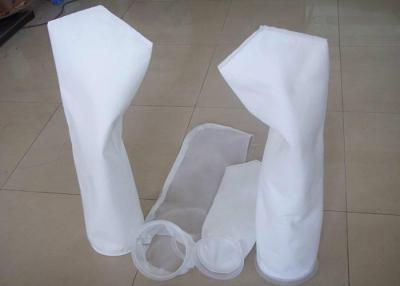 China Micron Nylon Mesh / Needle Liquid Filter Bag Plastic / Steel Ring for Water Filtration for sale