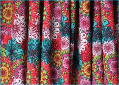 China Floral Dress Fabric / Matt Nylon Lycra Printed Spandex Fabric  1.5m*220gsm for sale