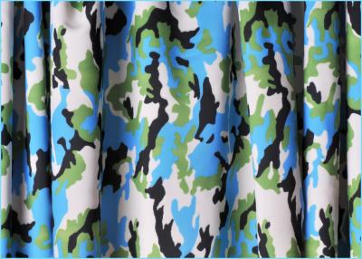 China Nylon Lycra Camouflage Fabric /  4 Way Stretch Warp Knitted Printed Spandex Fabric  1.5m*220gsm for sale
