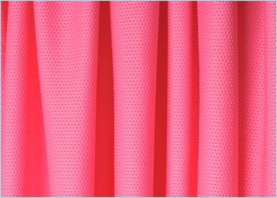 China Pink 4 Way Customized Polyester Spandex Stretch Mesh Fabric for Outdoor Cloth , Interlining for sale