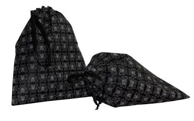 China Black Eyelet Reusable Carrier Bags Non Woven Fabric for sale