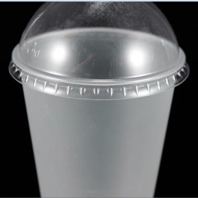 China 500ml Round Clear Plastic PP Cup Containers With Lids Eco Friendly Drinking Cups for sale