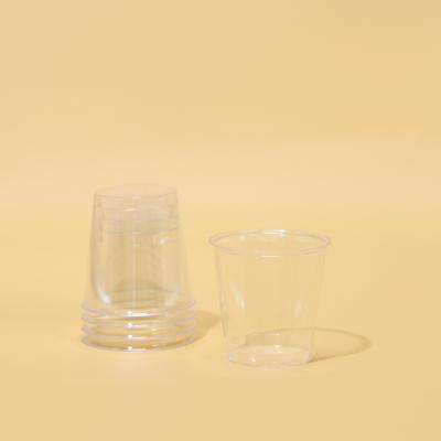 Cina Tazze di plastica trasparenti da 3 oz Tazze di plastica rotonde per succo personalizzate in vendita