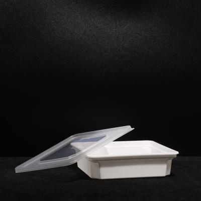 Cina BPA Free PP Lunch Box 520ml Snap On Lid Plastic Food Packaging Box Per Sandwich in vendita