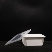 China Customized PP Plastic Sandwich Lunch Box 400pcs Snap On Lid Rectangular BPA Free for sale