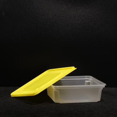 China Leak Proof Disposable PP Lunch Box Fruit Packaging Box / Fast Food Lunch Box For Sandwich Hot Dog for sale