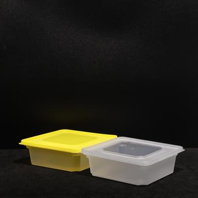 China Leak Proof Disposable PP Lunch Box Fruit Packaging Box / Fast Food Lunch Box For Sandwich Hot Dog for sale