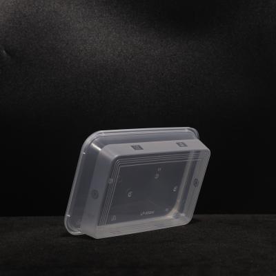 China 500 ml lekvrije, stapelbare, gedrukte, snap-on-lid, PP-microgolfbox voor fruit Te koop