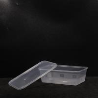 China 750ml Rectangular Disposable PP Plastic Sandwich Lunch Box for sale