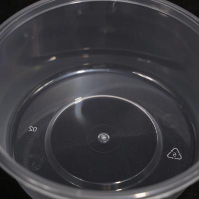 Cina La scatola da pranzo in PP a microonde a prova di perdite a 540 ml, arrotondata e impilabile, con colore personalizzato in vendita