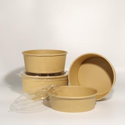 China Customized Printed Food Packing Paper Box Recyclable Brown Cardboard Food Boxes Paper Bowl for sale