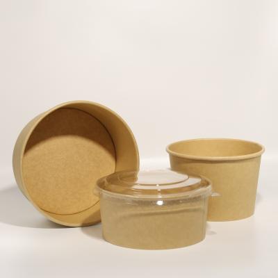 China Customized Printed Food Packing Paper Box Recyclable Brown Cardboard Food Boxes Paper Bowl for sale