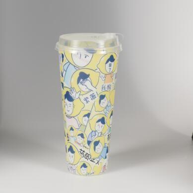 중국 간편한 운송을 위해 뚜?? 이 있는 일회용 둥근 PP 컵 판매용