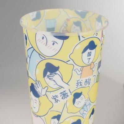 Cina Coppa rotonda di PP usa e getta con coperchio per un facile trasporto in vendita