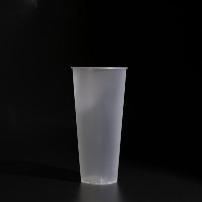 중국 식품 등급 플라스틱 PP컵 700ml 용량 돔 / 평면 뚜?? 판매용