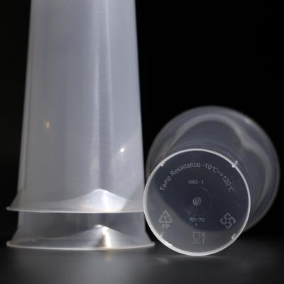 중국 FDA 인증 유액용 플라스틱 PP 컵 24oz 용량 판매용