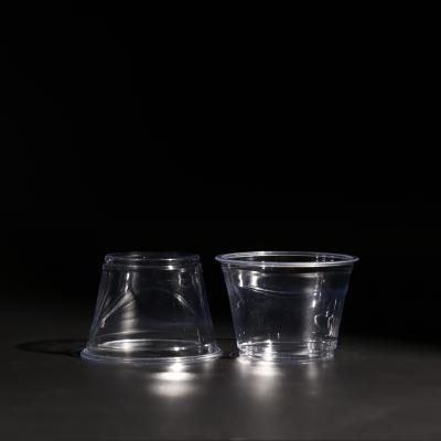 중국 사용자 지정 로고 인쇄 된 PET 플라스틱 컵 뚜?? 과 빨대 (50 팩) 판매용