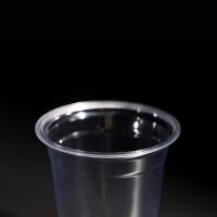 China 300ml PET Plastic Stackable Juice Cup 89x52x88mm Custom Logo Disposable for sale