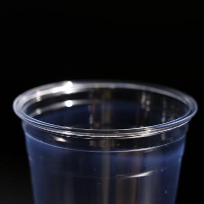 중국 콜드 음료에 맞춤 로고가 있는 플라스틱 일회용 PET컵 판매용