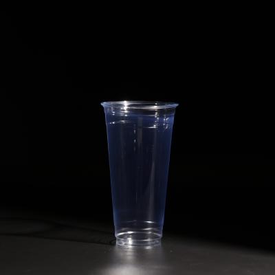 중국 식품 등급 인쇄 플라스틱 PET 보바 차컵 100% BPA 무료 20oz 무게 15.5g 판매용