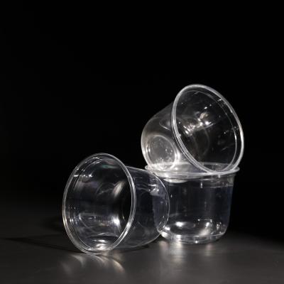 Κίνα Διαφανές στοιβαχτό πλαστικό μπουκάλι για μία φορά πλαστικά ποτήρια 12oz PET ποτήρια με κάλυμμα με εκτυπωμένο προσωπικό λογότυπο προς πώληση