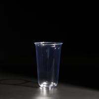 China Stackable 18oz PET Food Grade Plastic Cups with Custom Logo for Cold Drinks for sale