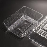 China Custom Logo Disposable PET Plastic Food Trays 210x155x50mm SGS FDA ISO9001 for sale