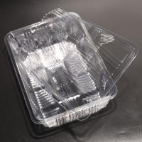 China Customizable Clear PET Food Grade Plastic Tray 260x180x65mm 22g for sale