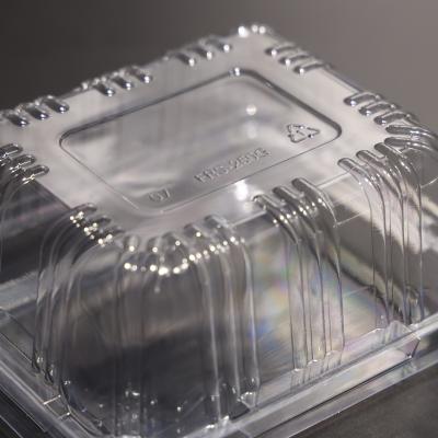 China Eco Friendly PET Rectangular Food Storage Containers With Lids Freezer Safe for sale