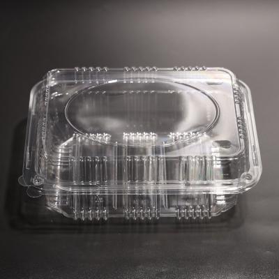 China Customized Color Plastic Food Container PET Container With Lid For Freezer Storage for sale