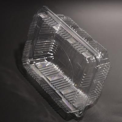 China Rectangular Disposable Plastic Food Storage Container For Takeaway Food for sale