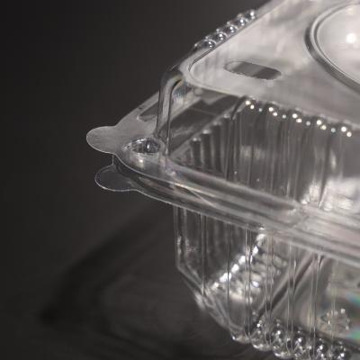 China Rectangular Disposable Plastic Food Storage Container For Takeaway Food for sale