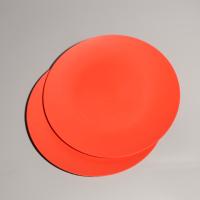 China Round PS Stackable Eco-Friendly Plastic Food Tray 19mm 35g Custom Logo for sale
