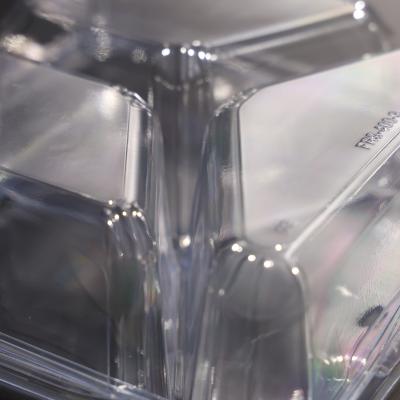 China Leak Proof Square Clear PET Food Containers for Freezing for sale
