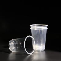 China 17oz 500ml Clear PET Disposable Cups 1000pcs BPA Free Eco Friendly for Bubble Tea Iced Drinks for sale