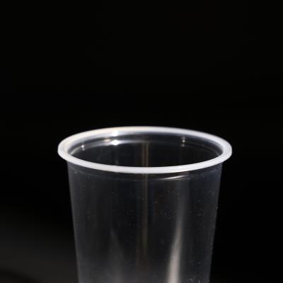 중국 17oz Volume U Shape Clear Disposable PET Cups with Dome and Flat Lids for Iced Juice 17oz 볼륨 U 모양 선명한 일회용 PET 컵 판매용