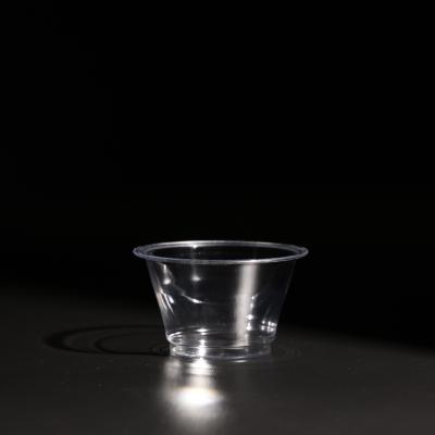 중국 7OZ 용량 U 모양 투명한 일회용 PET 컵 판매용