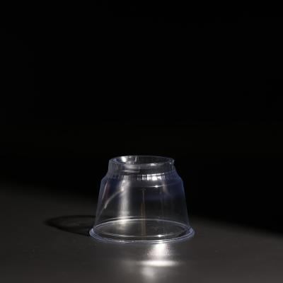 China 8 oz wegwerpplastic PET-bekers met koepel / platte deksel voor sap Te koop