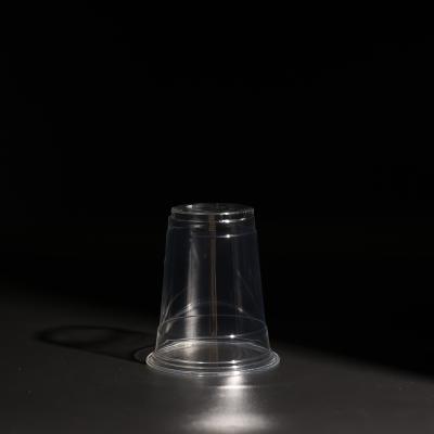 China Hoog transparante wegwerpbeker van kunststof, koud drinken, Boba thee met deksel Te koop