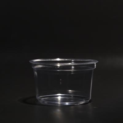 China Eco-Friendly PET Plastic Disposable Cup with Lid For Salad Packaging Bowl for sale