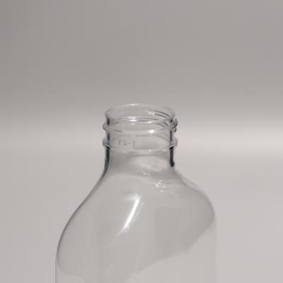 China FDA Certified Plastic PET Bottle Transparent Screw On Lid Suitable for Packaging Liquid Food Ingredients and Additives for sale