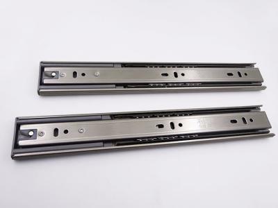 China High End Stainless Steel Full Extension Soft Close Ball Bearing Telescopic Drawer Slide for sale