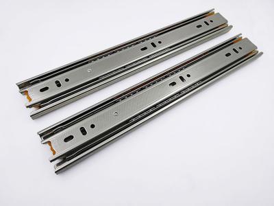 China 4515 3 Fold High Quality Cold Rolled Steel Drawer Slide/Roller Bearing Drawer Slides/Desk Drawer Parts for sale