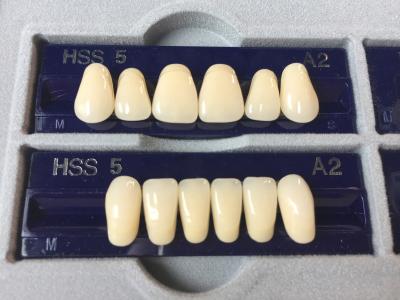 Cina Denti falsi della resina acrilica di odontoiatria del polimero acrilico dentario dentario dei denti A2 A3.5 in vendita