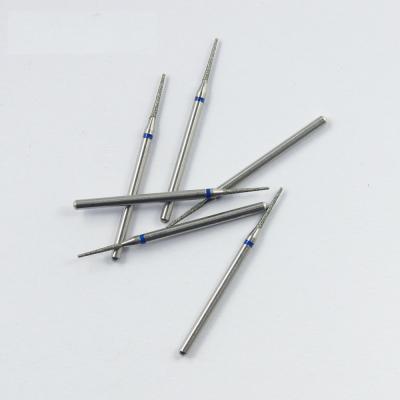 China Diamond Coated Burr Set Polishing HP Low Speed Burr Grinding Polishing Needle Shape Head for sale
