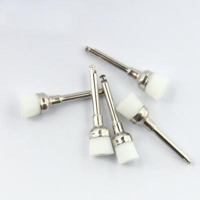 China Prophy Dental Cup Shape Brush Para Polir Dentes Branco Moda de Chave de Nylon Suave à venda
