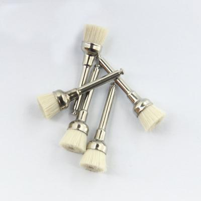 Cina Igiene Capelli di capra Dental Prophy Spazzola Bianco Colore Forma Tazza morbida Per lucidare i denti in vendita