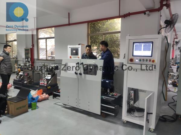 Espinilla mecánica de alta velocidad con rodamiento blando, máquina eléctrica de balanceo de ejes