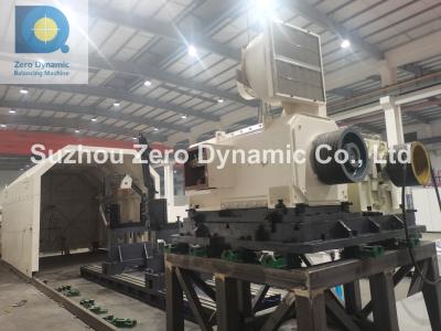 China 20 Ton Wind Turbine Rotor Balancing Machine , Hydro Generator Rotor Dynamic Balancer for sale