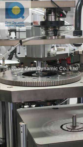 Máquina de equilibrio automática de cuchilla de ventilador de plástico sin escobillas, ventilador de enfriamiento axial de dos estaciones, máquina de equilibrio de doble plano